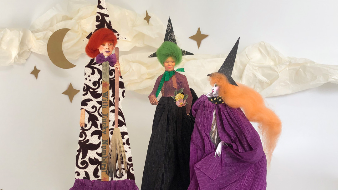 Halloween Paper Doll Witches by Courtney Cerruti - Creativebug