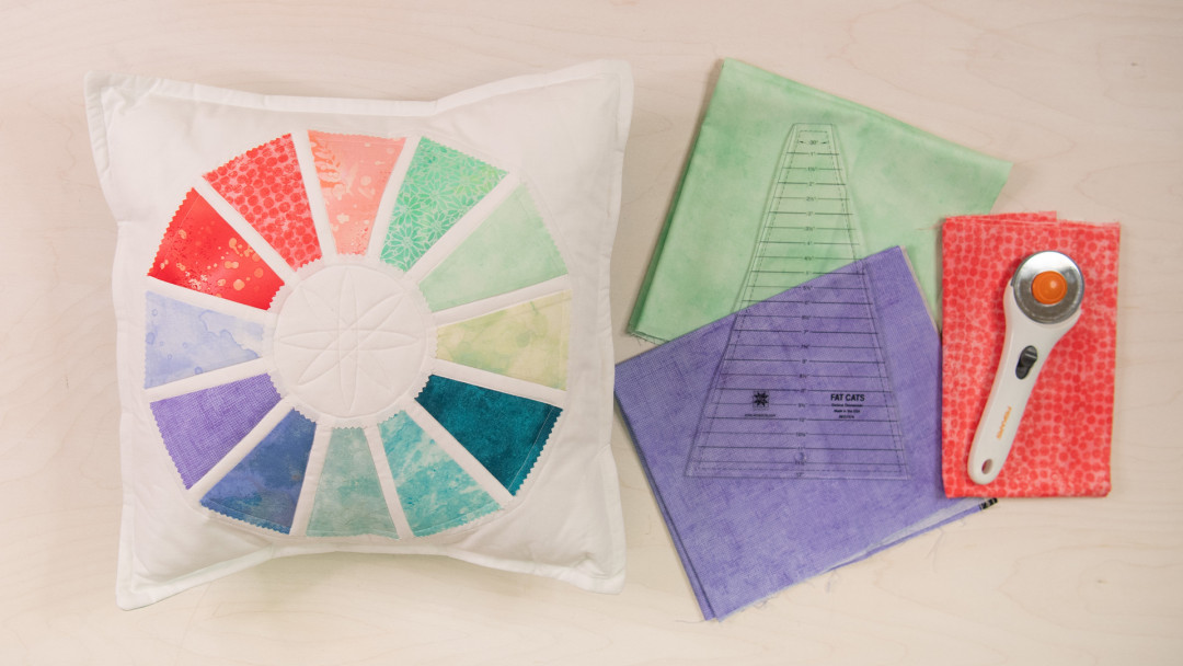 Sew a Color Wheel Pillow by Leslie Schucker - Creativebug