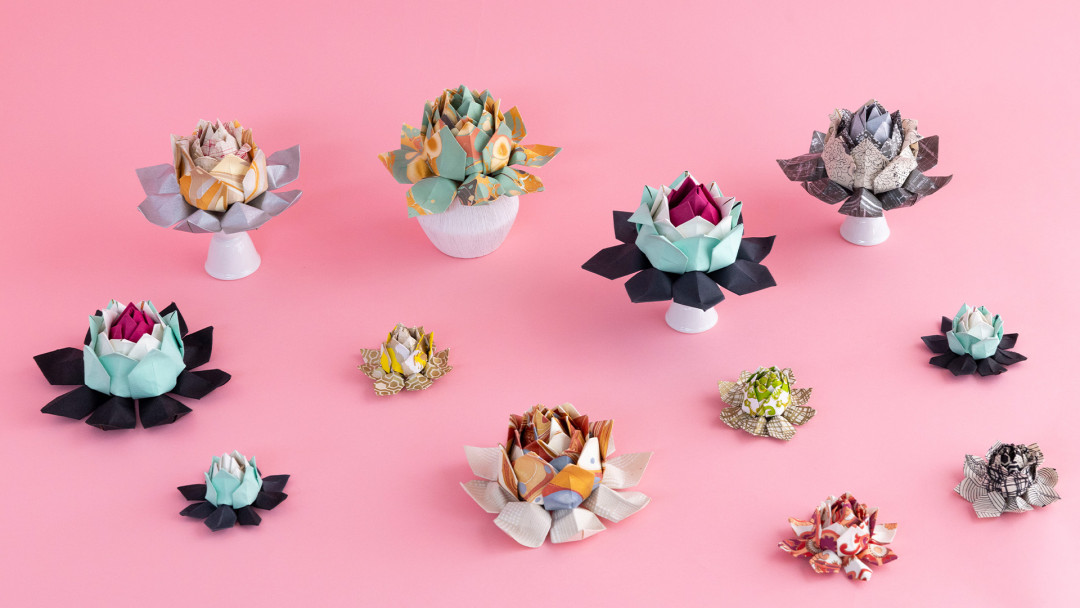 Fold a Paper Lotus Flower by Mia Semingson of Two Hands Paperie ...
